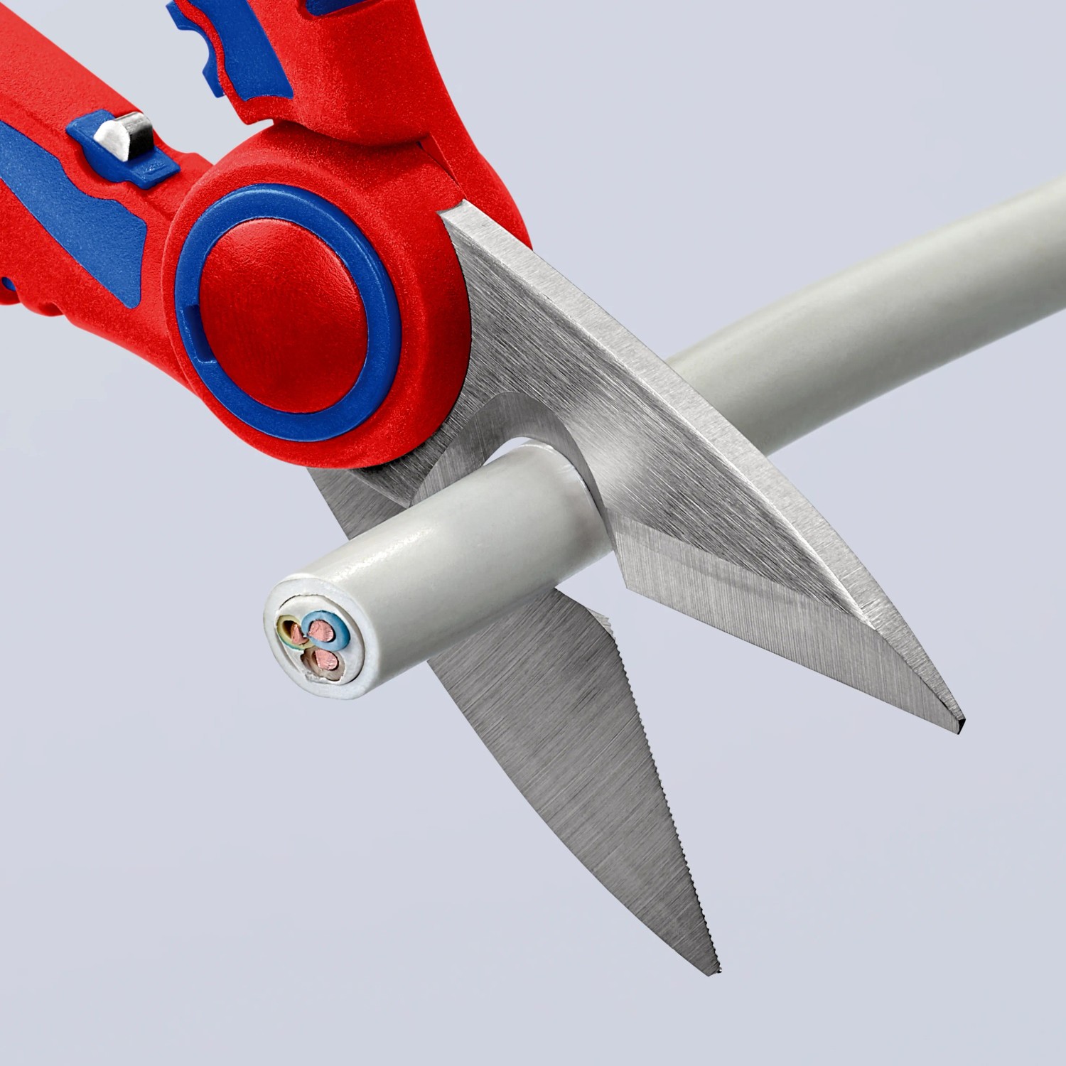 Knipex Elektrikářské nůžky, vícesložkové návleky se skelným vláknem, 160 mm