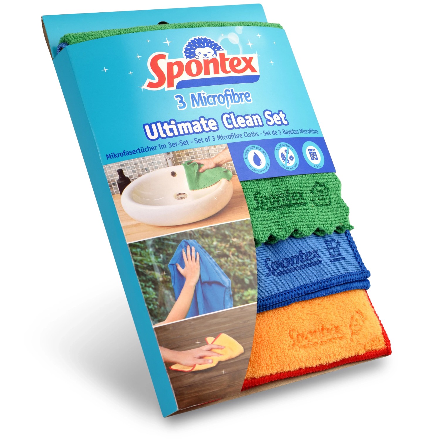 Spontex Utěrky z mikrovlákna Ultimate Clean Set, 3 ks nakoupit u OBI