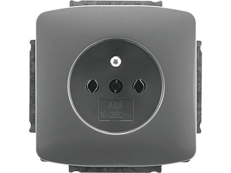ABB 1násobná zásuvka TANGO 6619A-A06357 S2 kouřově šedá 37 x 73,8 x 73 ...
