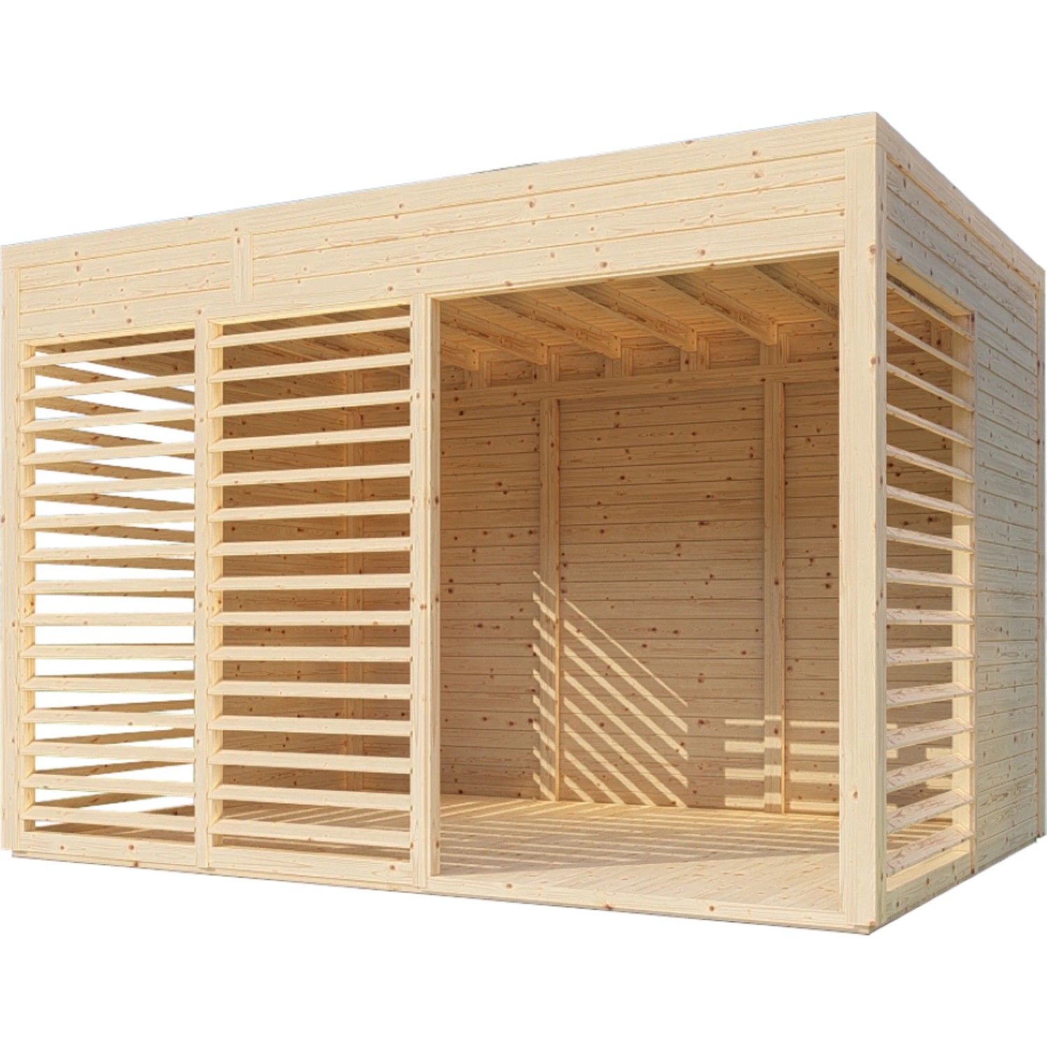 Bertilo Zahradní pavilon Lounge Modern 2, přírodní, 234 x 337 cm