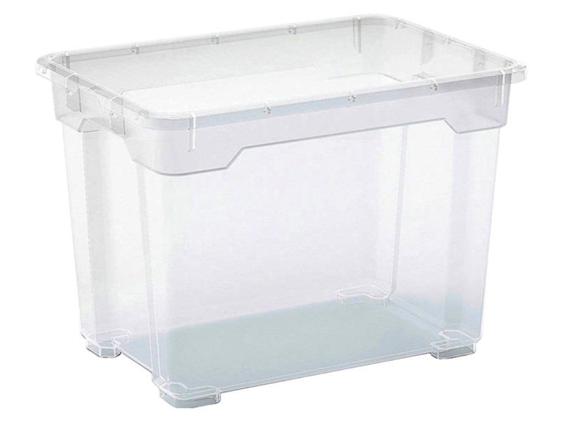 OBI Univerzální úložný box Santos S, transparentní, 26,5 x 25,5 x 37 cm ...