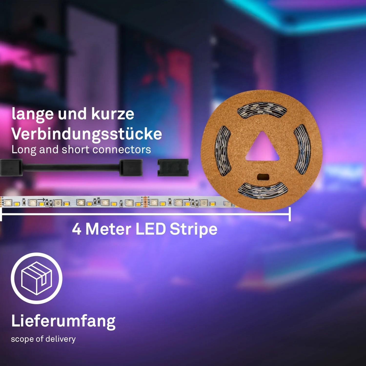 Briloner LED pásek samolepicí IP44, RGBW, doplňková sada, 4 m nakoupit ...