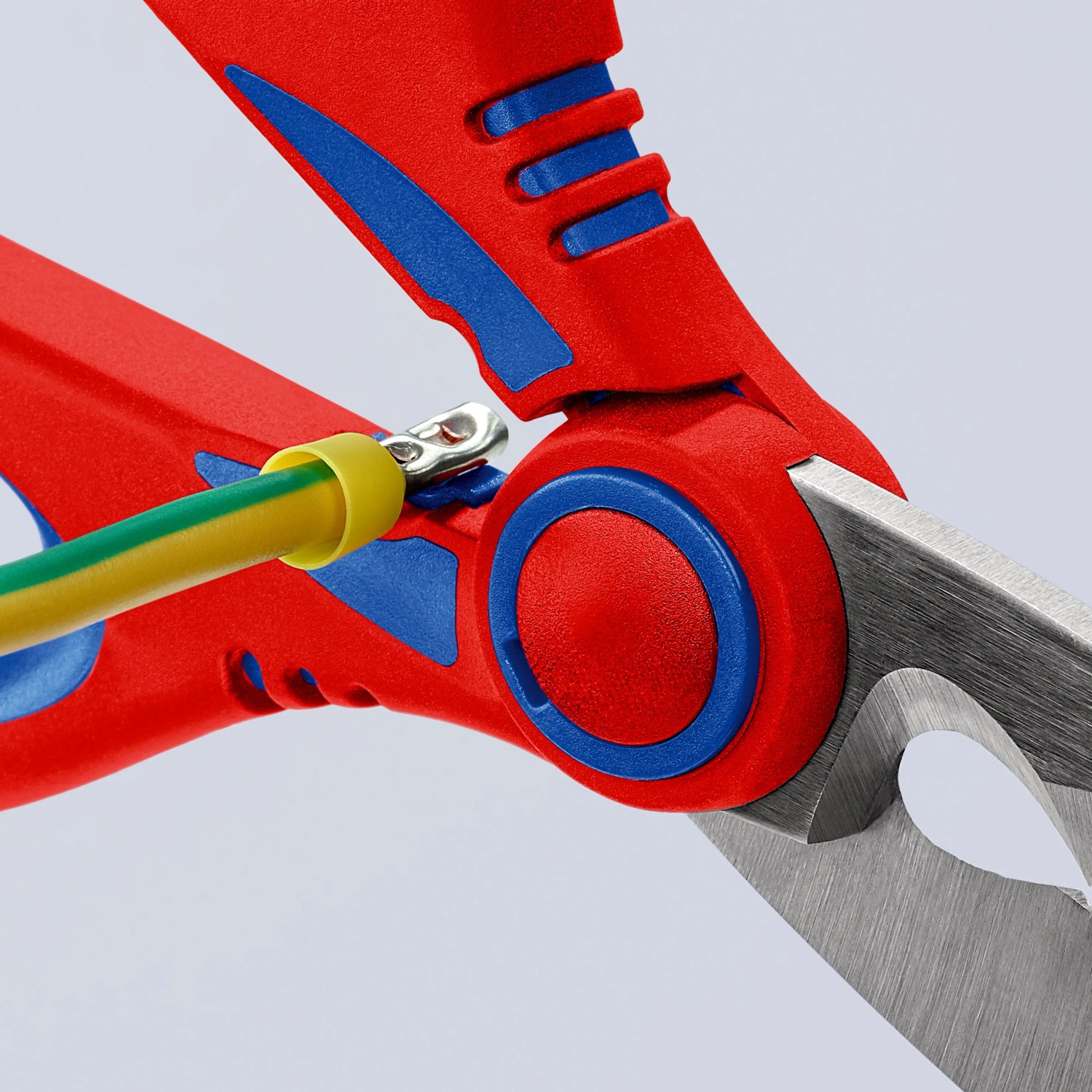 Knipex Elektrikářské nůžky, vícesložkové návleky se skelným vláknem, 160 mm