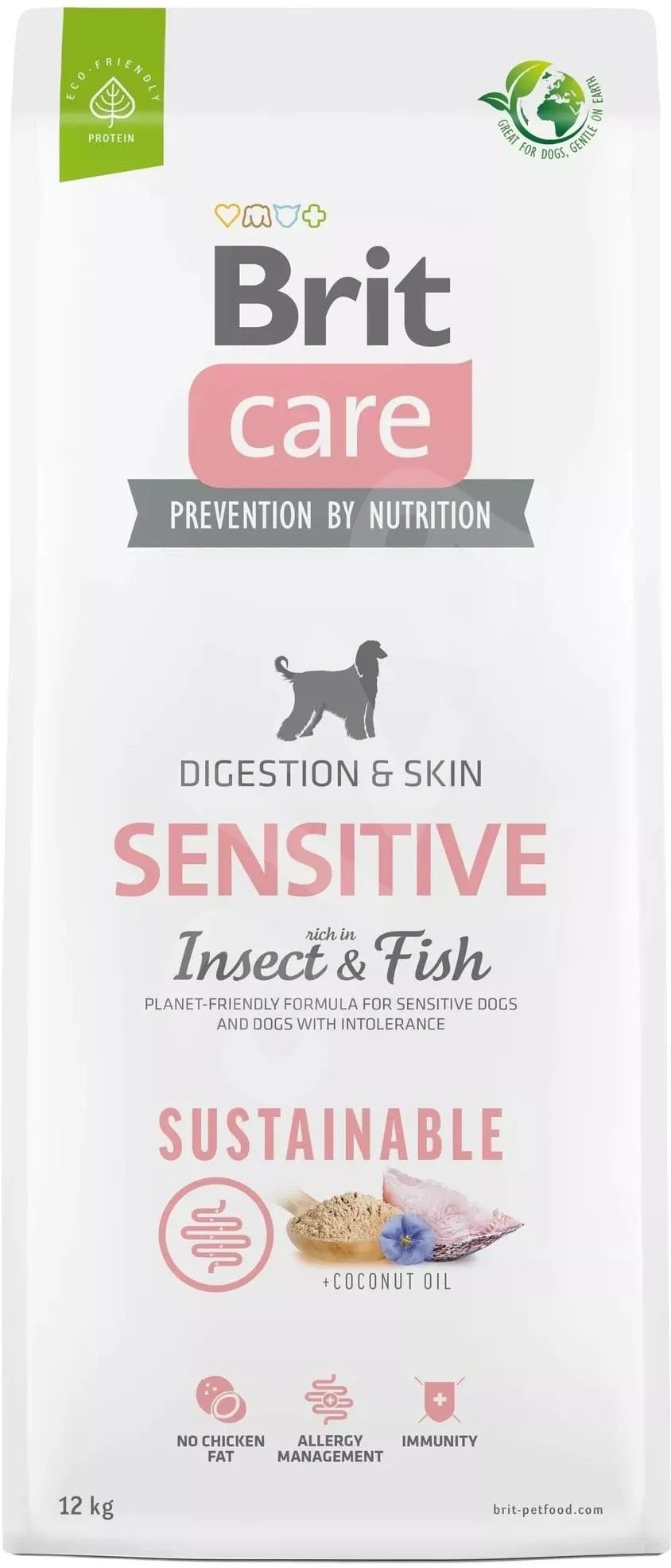 Brit Care Granule pro psy Sustainable Sensitive s rybou a hmyzem 12 kg ...